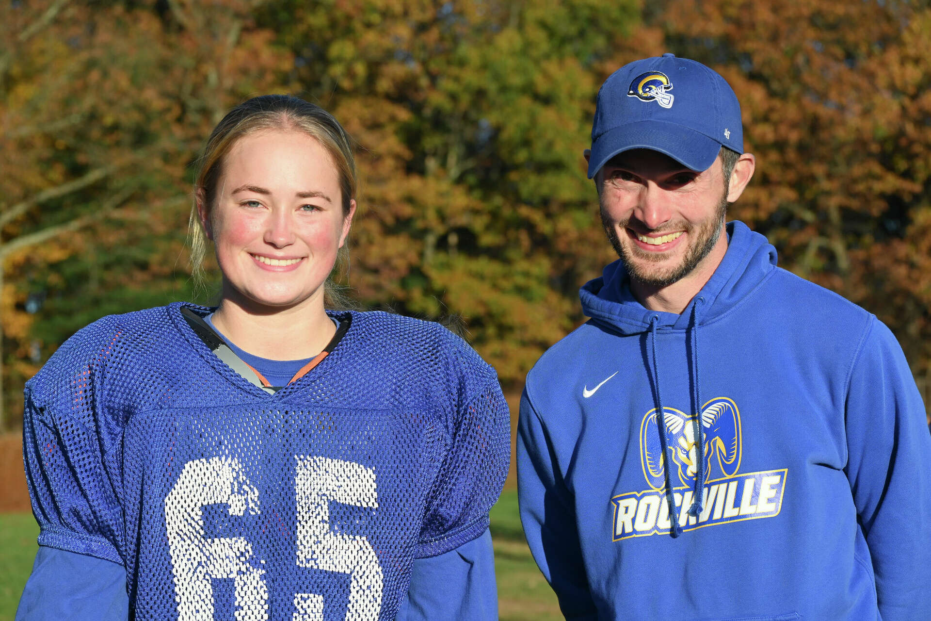 Rockville kicker Molly Wilson makes her mark on and off football field