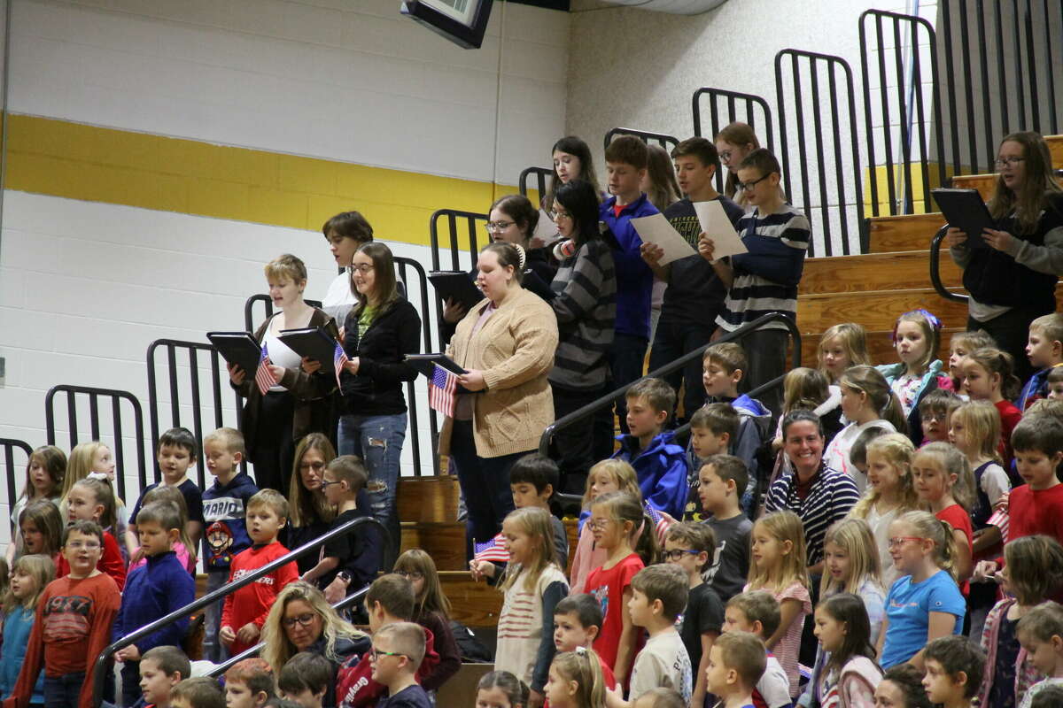 Veterans Day program at Bad Axe Schools