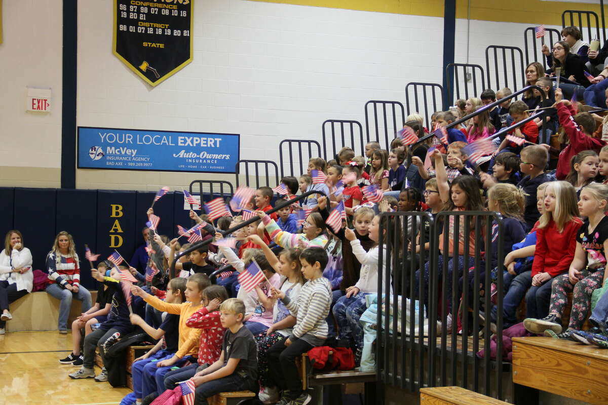 Veterans Day program at Bad Axe Schools