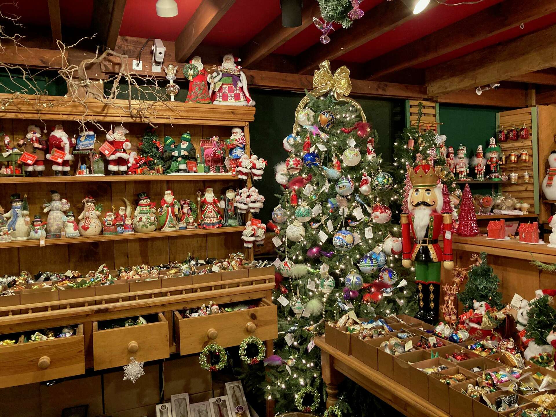 The Pink Sleigh in in Westbrook, CT is a beloved holiday shopping spot