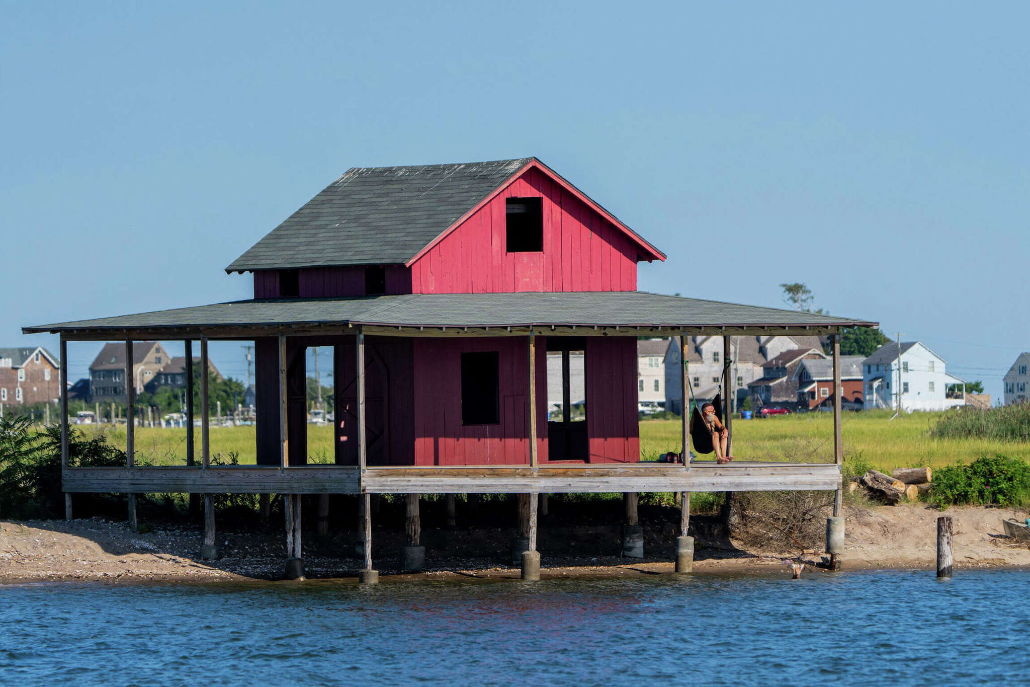 Guilford, DEEP plan to move Red Shack, in peril of washing away