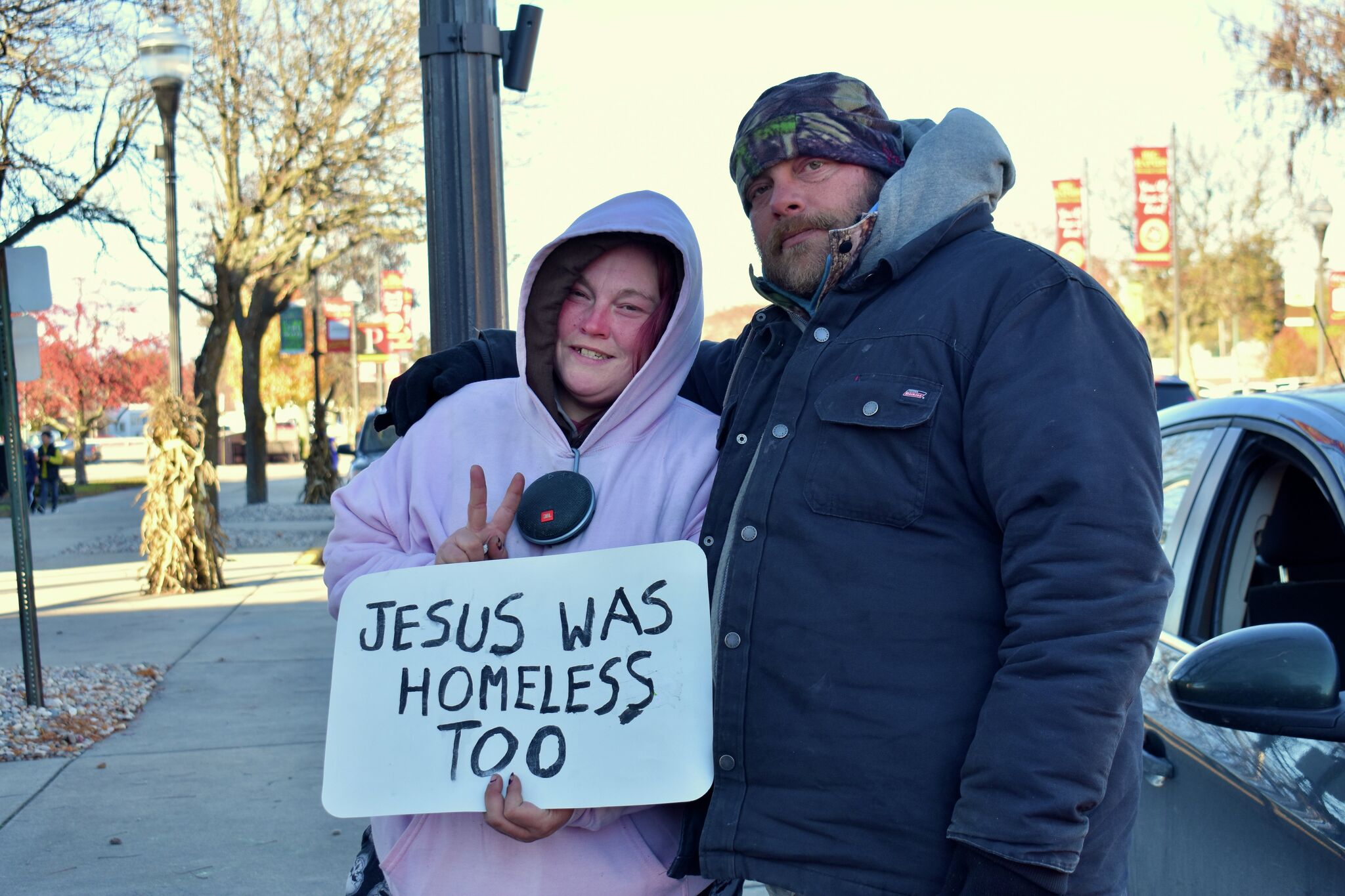 Homeless protest in Big Rapids