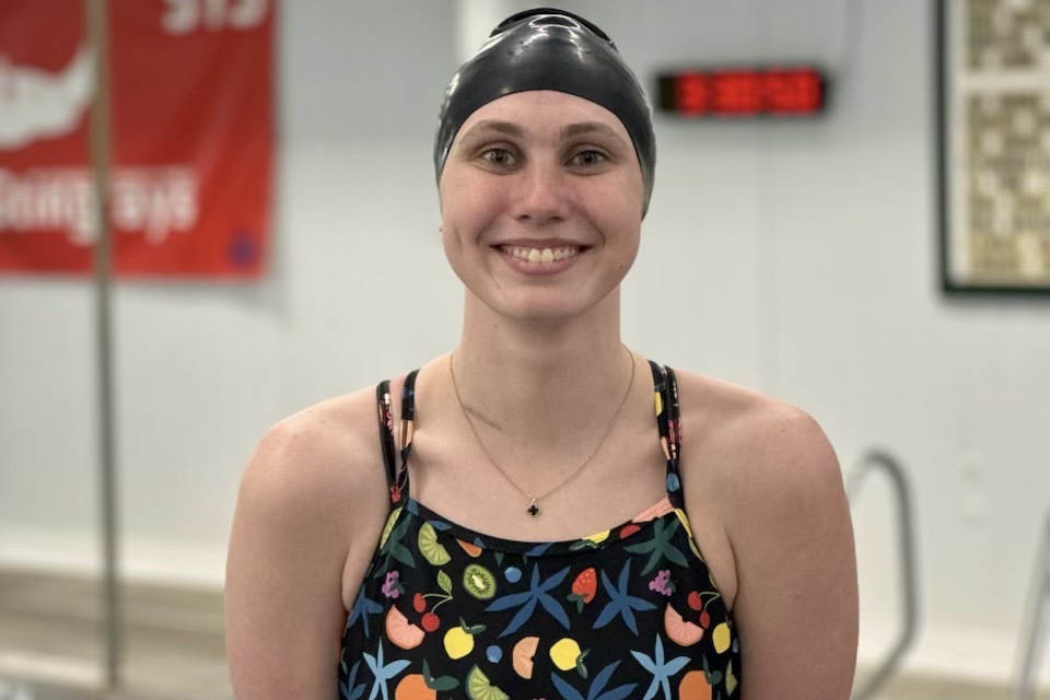 Taylor Nowak is back in the pool after cancer diagnosis last fall