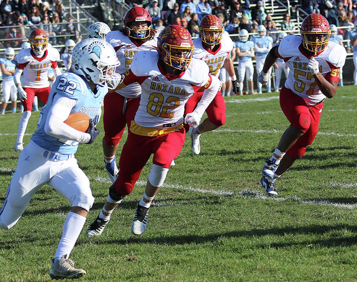 Shells roll Stanford Olympia 56-30, get first semi since '87