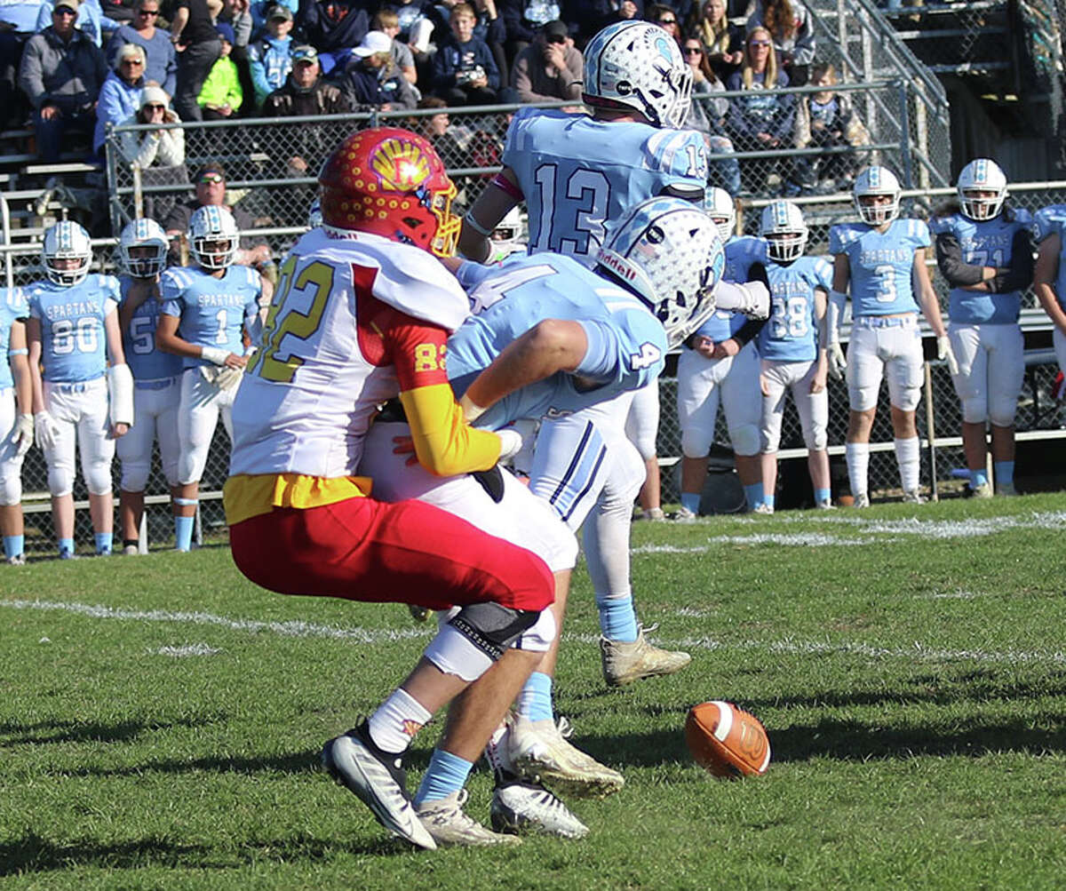 Shells roll Stanford Olympia 56-30, get first semi since '87