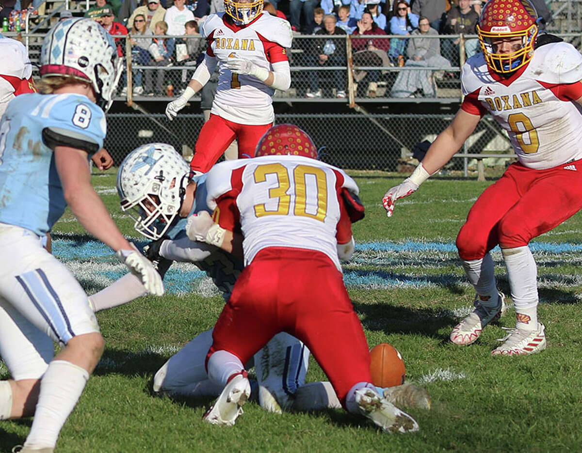 Shells roll Stanford Olympia 56-30, get first semi since '87