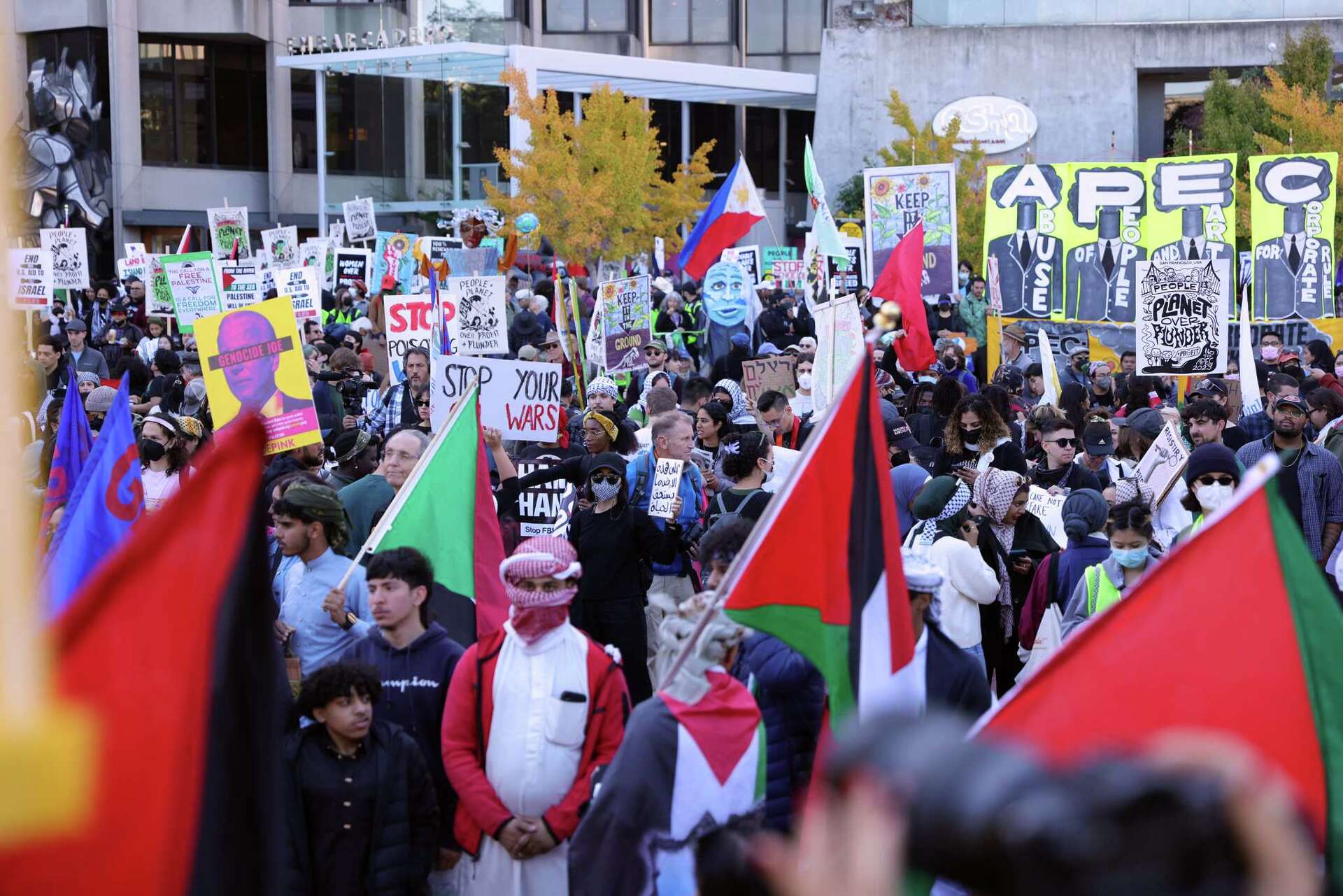 Thousands march against APEC in S.F.’s first major protest of summit