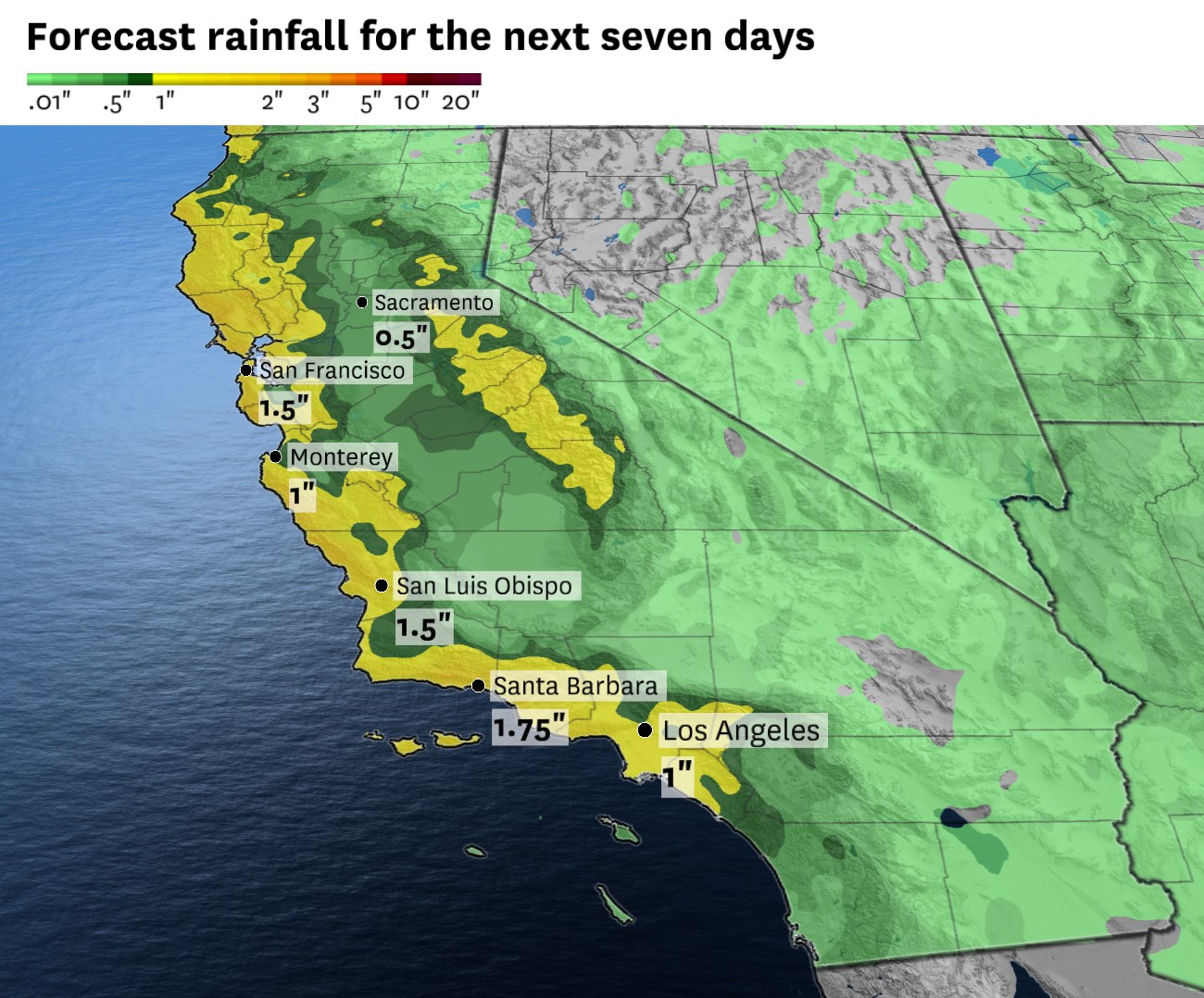 California storm to bring rain and wet weather to Bay Area