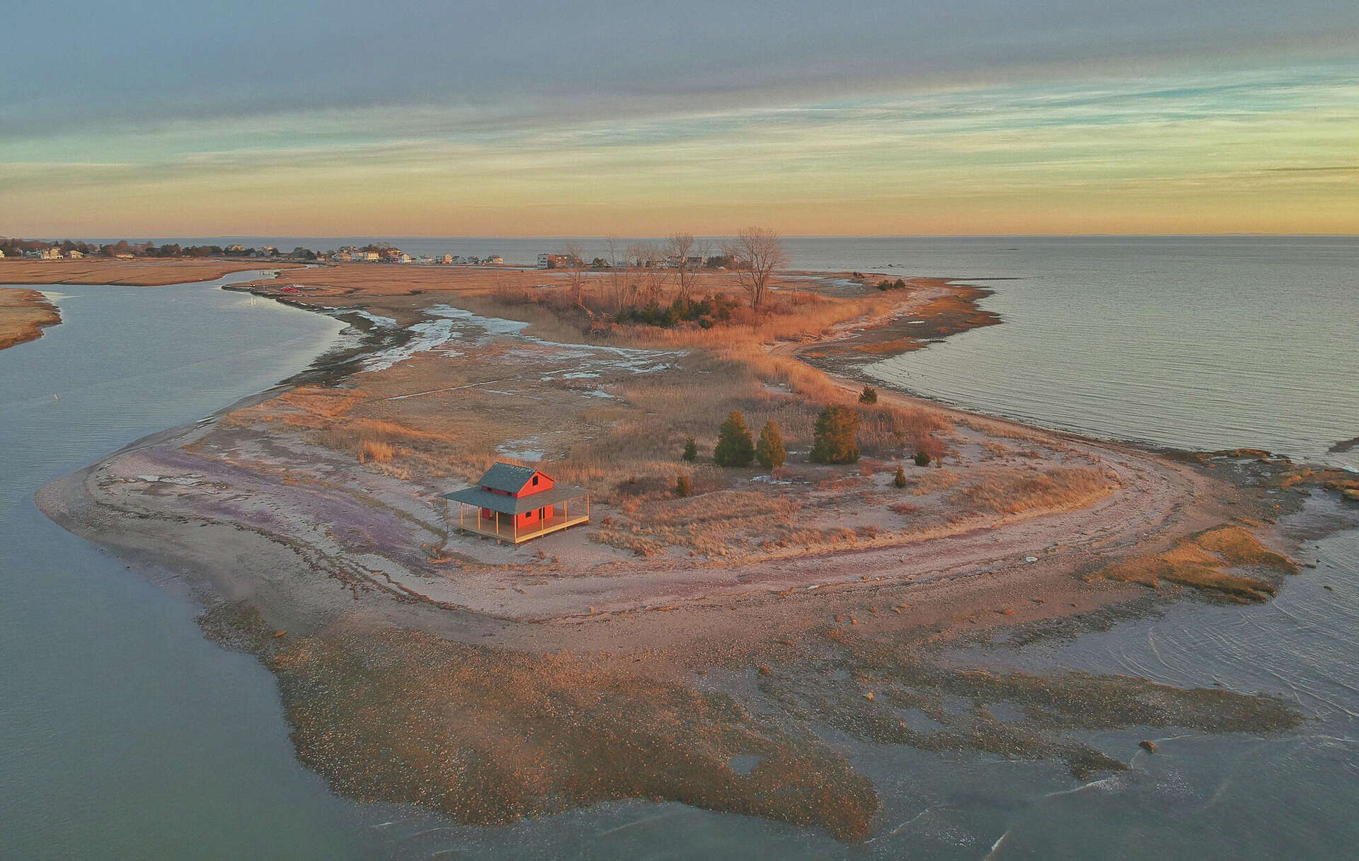 Guilford, DEEP plan to move Red Shack, in peril of washing away