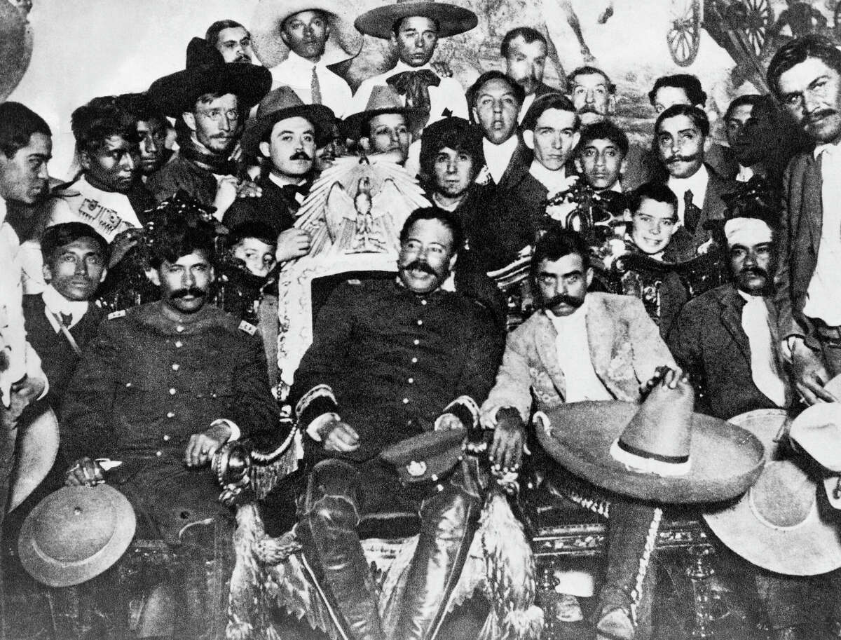Pancho Villa's gold-plated Colt revolver set for auction