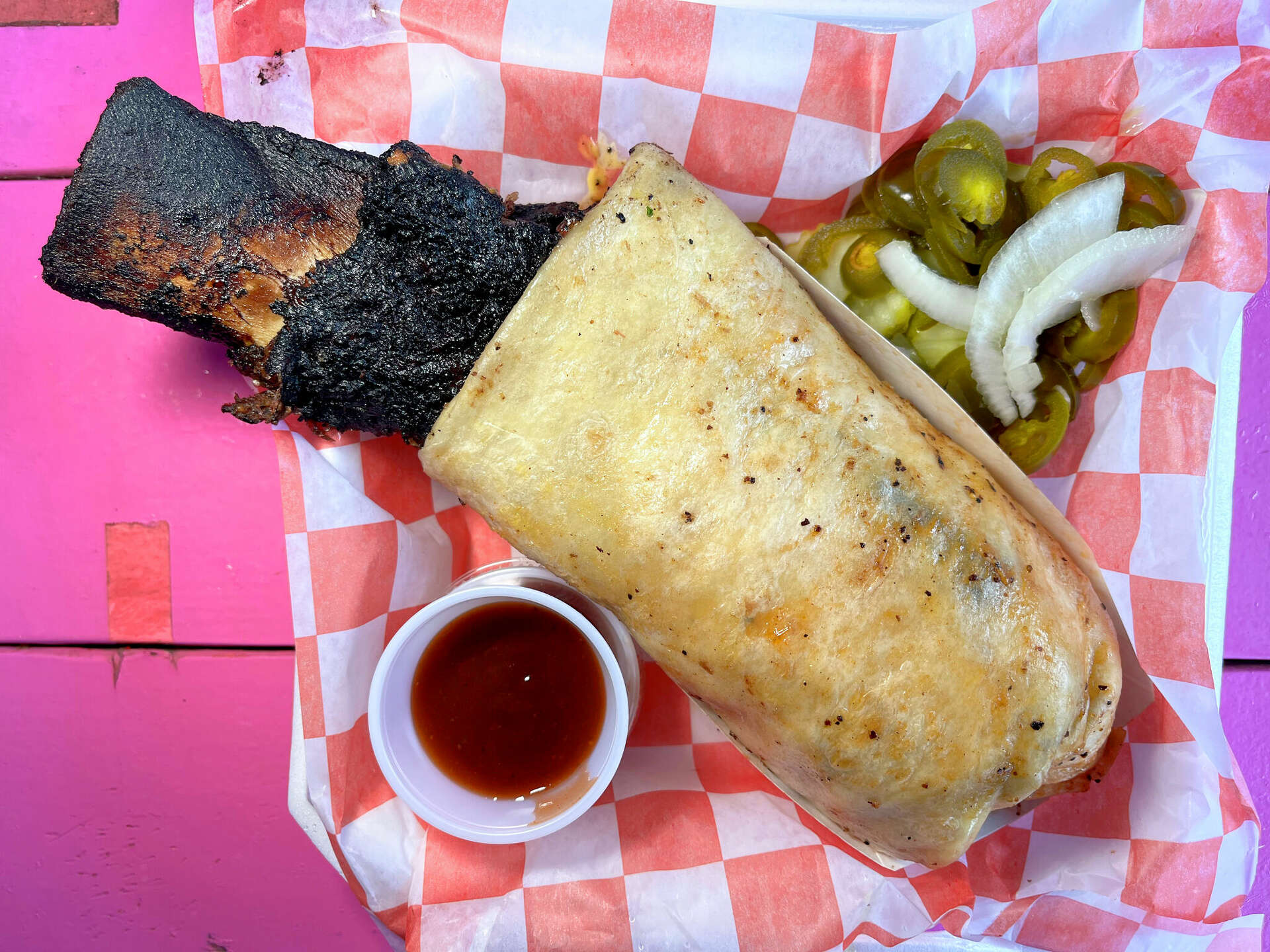 San Antonio food truck serves dino rib in a burrito