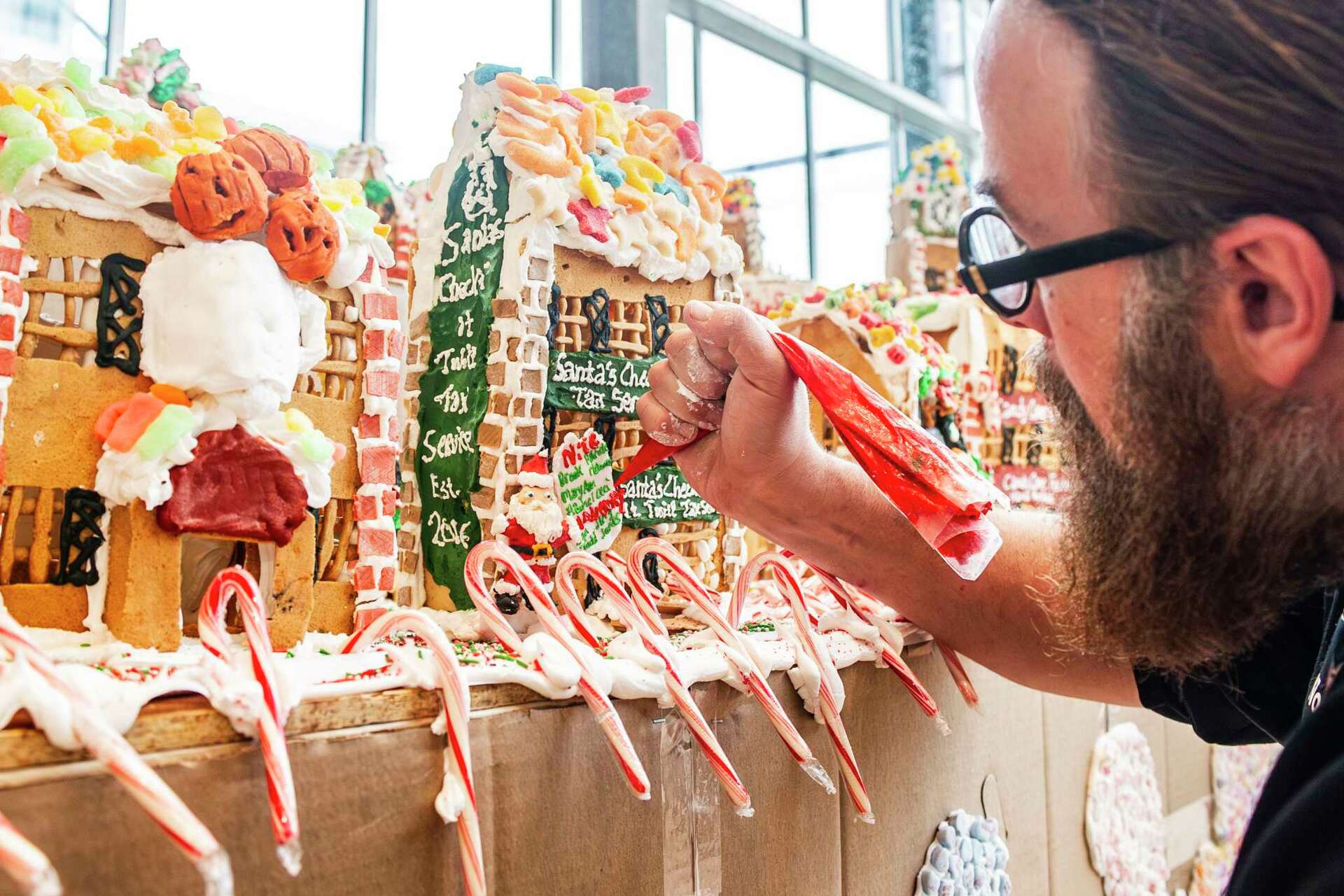 World’s largest edible gingerbread house at Houston Farmers Market