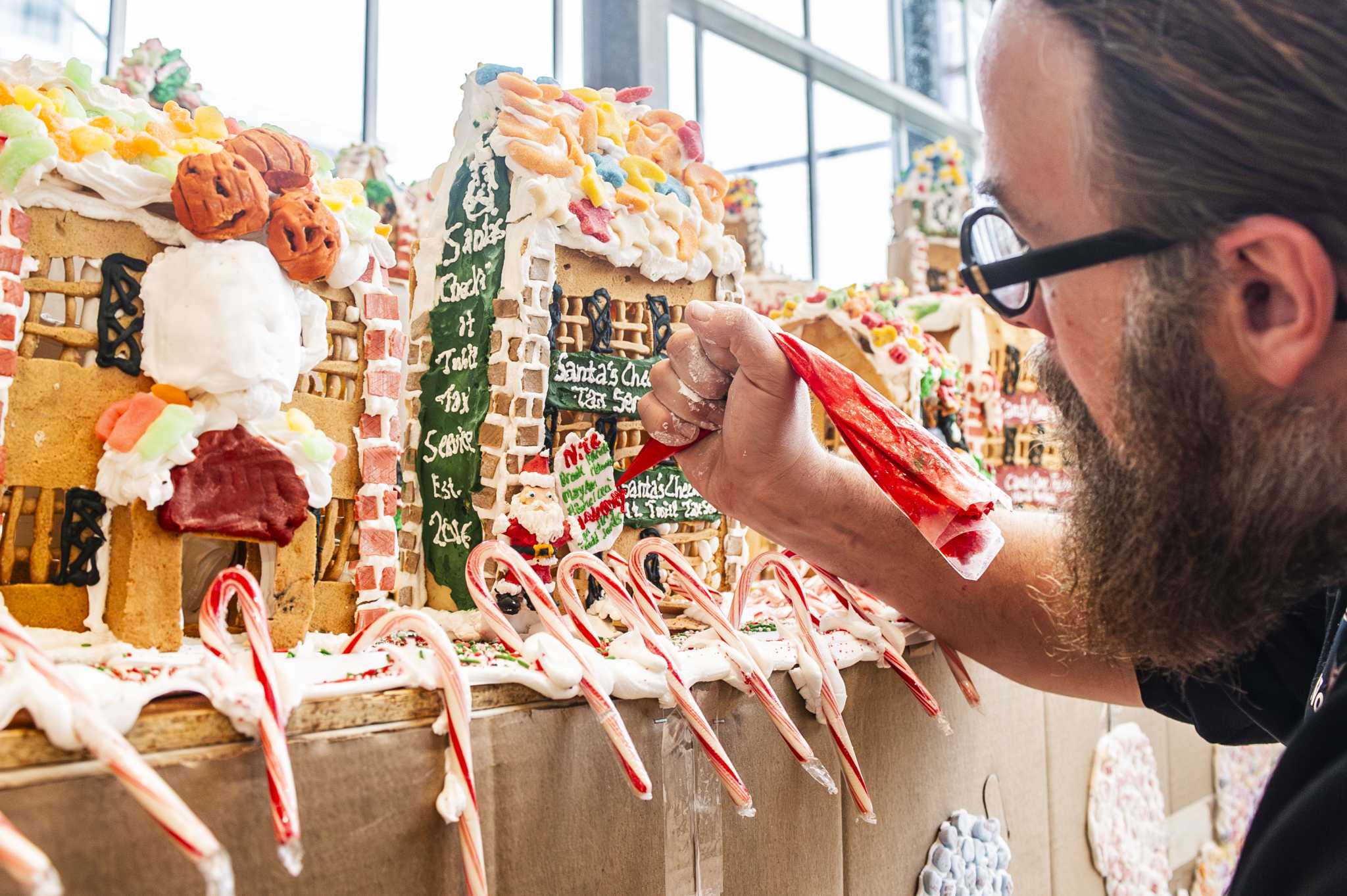 World’s largest edible gingerbread house at Houston Farmers Market
