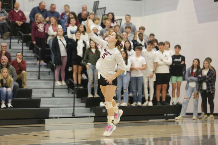 Elkton-Pigeon-Bay Port Laker volleyball defeats Vassar in 5 sets