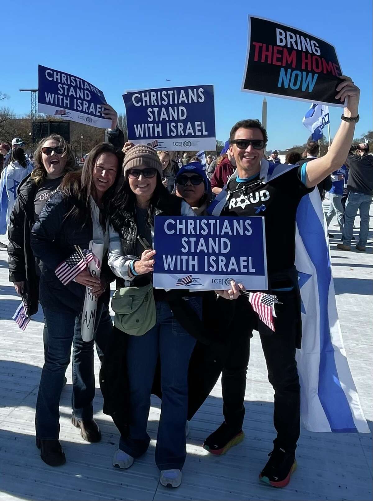 Hundreds of CT residents march in D.C. for Israel, releasing hostages