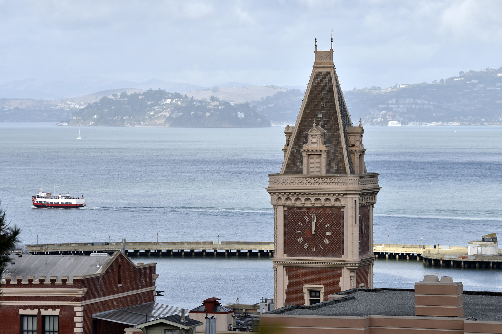 Inside the clock tower that looms above SF's Ghirardelli Square