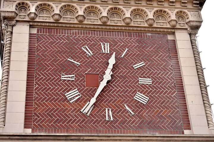 Inside the clock tower that looms above SF's Ghirardelli Square