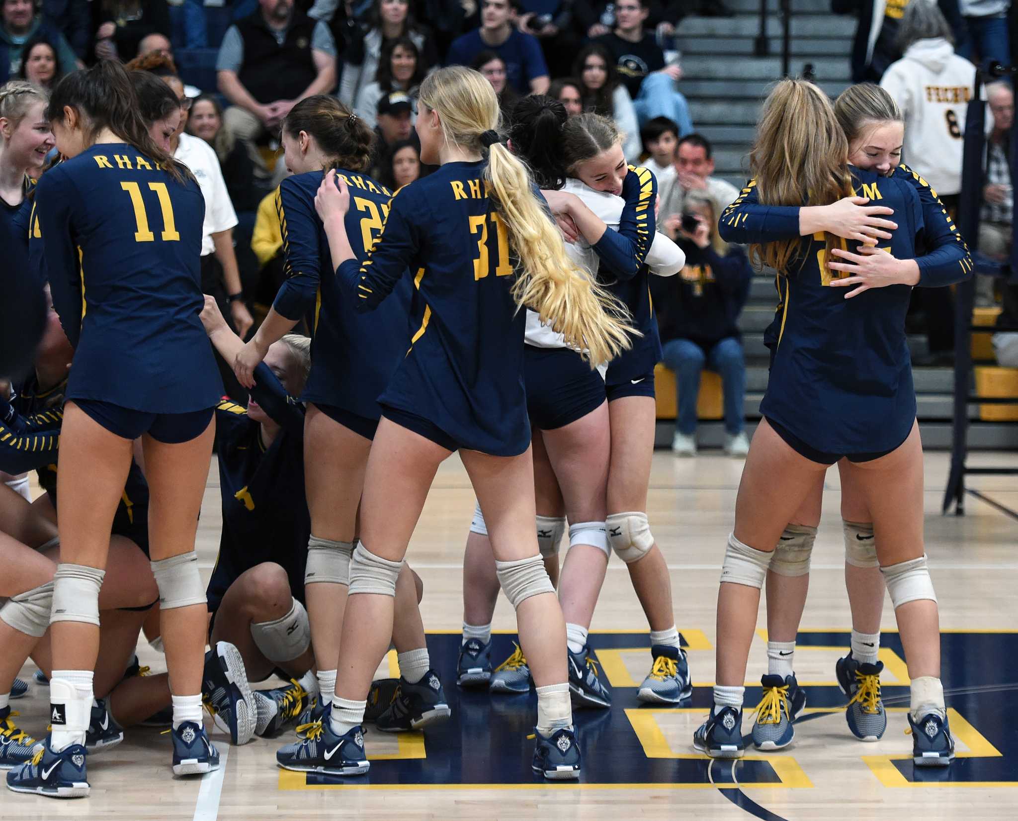 RHAM High School volleyball avenges loss to Barlow in Class M title ...