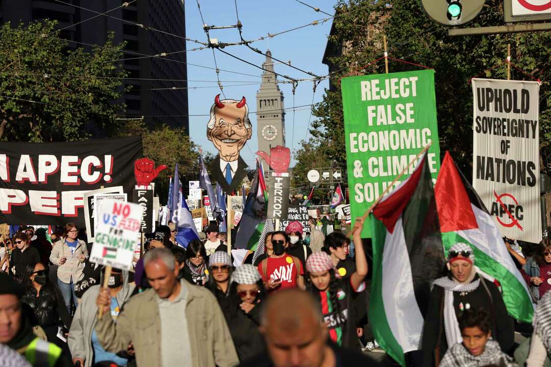APEC leaders say little on Israel-Hamas war despite Bay Area protests