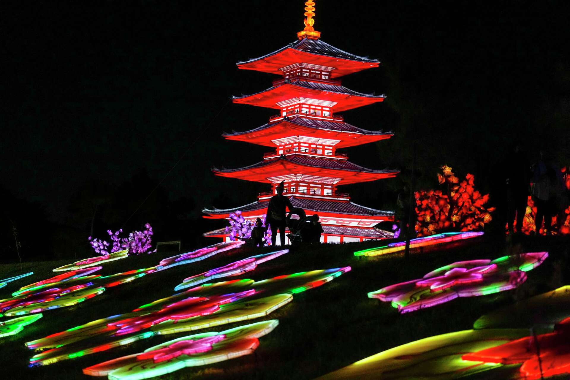 See inside Radiant Nature at Houston Botanic Garden, holiday lights