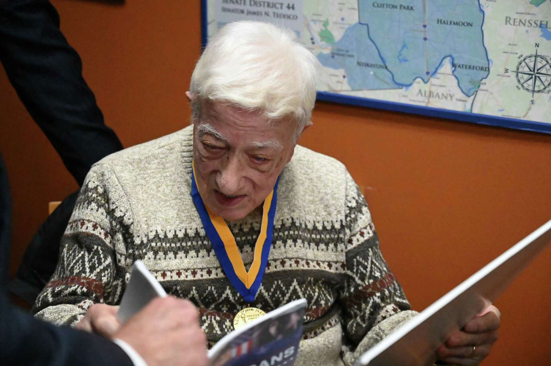 101-year-old veteran and inventor of modern bowling ball honored