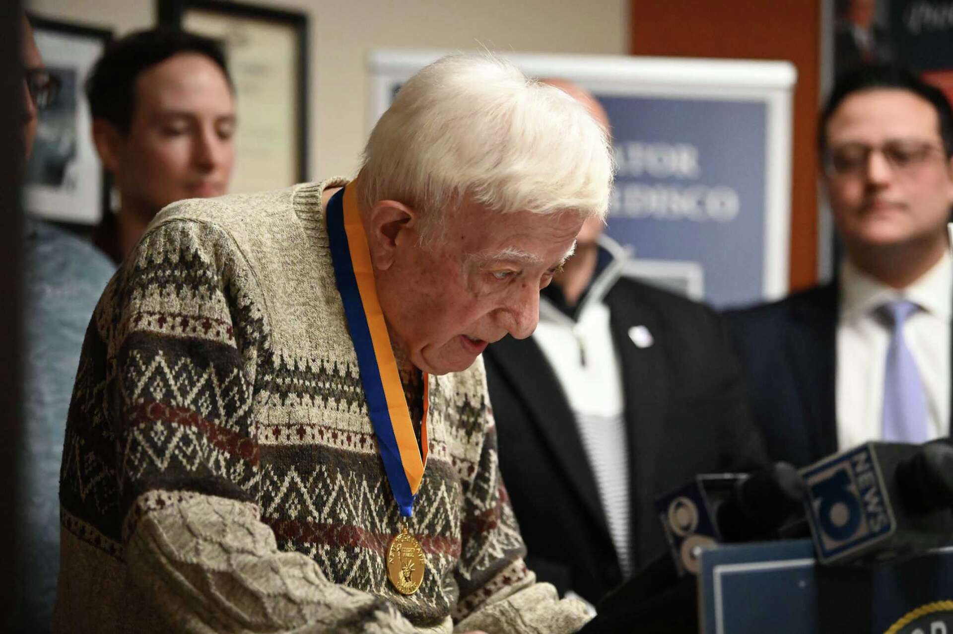 101-year-old veteran and inventor of modern bowling ball honored