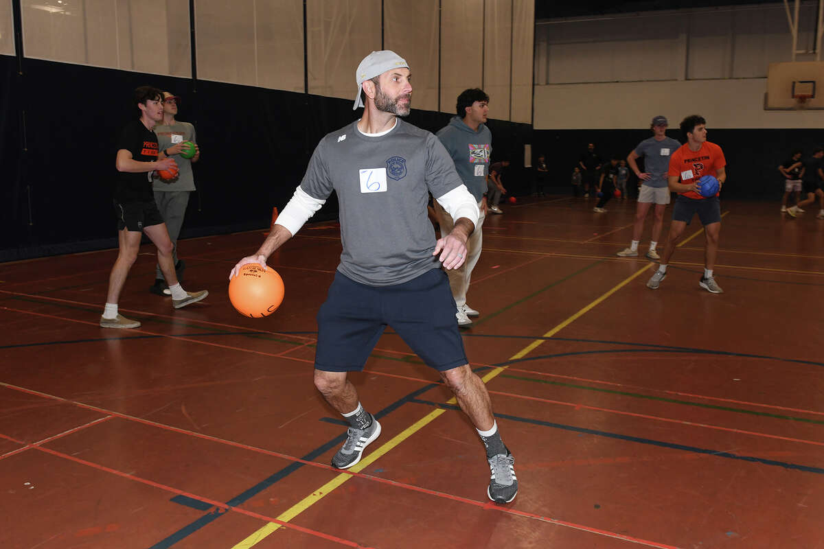 In photos: Westport teens, police battle in dodgeball event