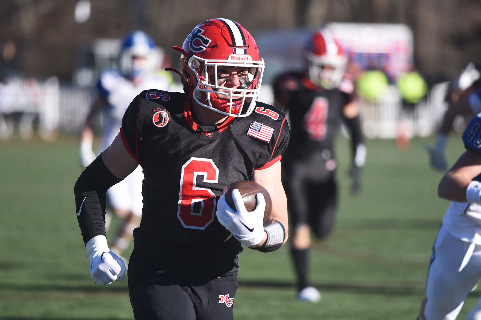 New Canaan toppled Darien behind three TDs from Alex Banevento