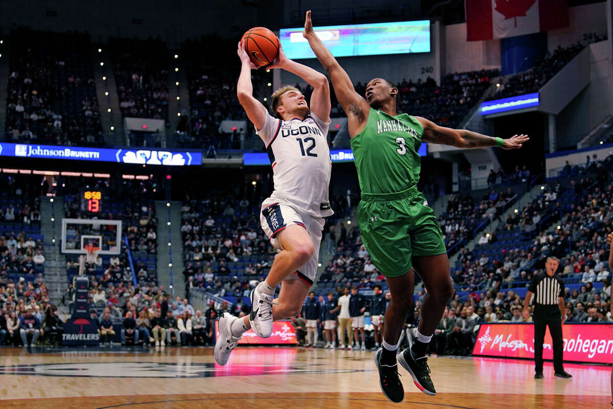 Manhattan's John Gallagher has high praise for UConn men's basketball