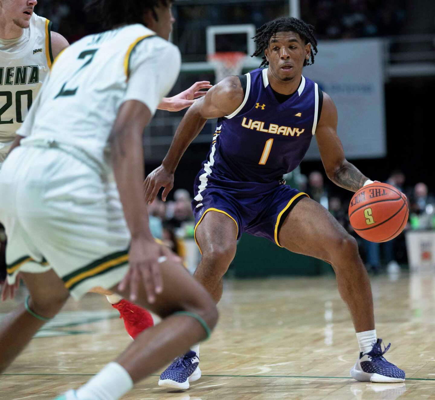 UAlbany men's basketball demolishes Siena in Albany Cup
