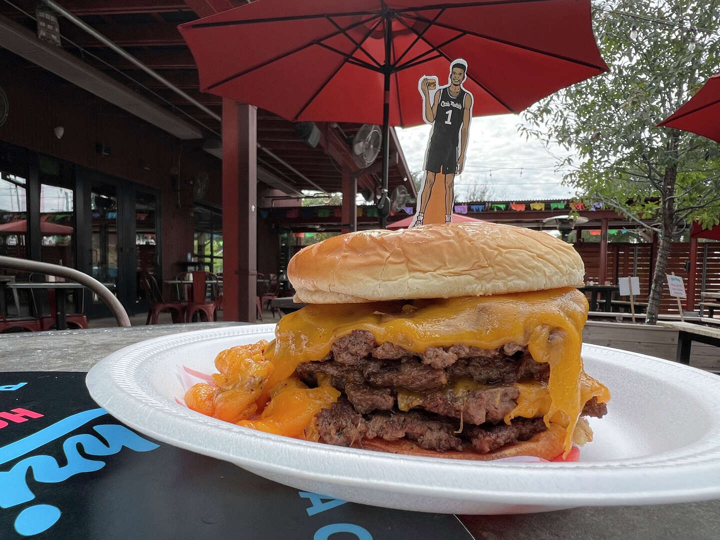 I survived the Wemby Burger Challenge at Chris Madrid's