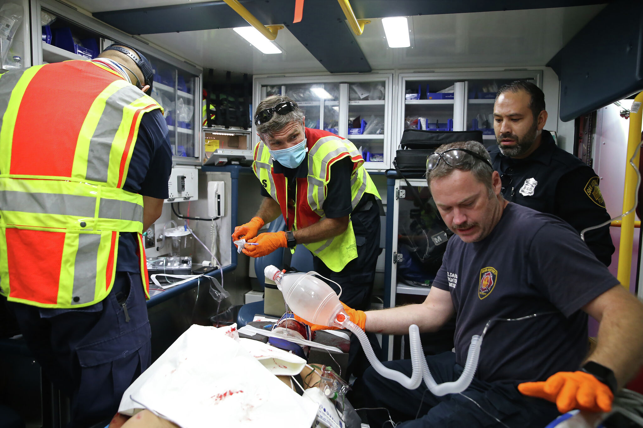 Blood transfusions en route to hospital keep patients alive