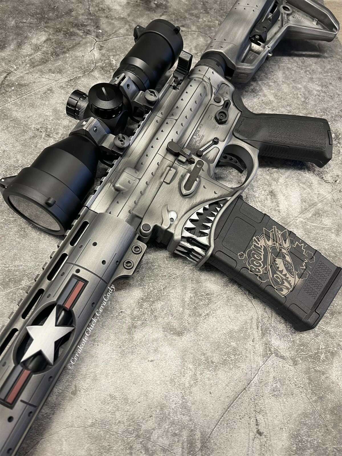 Cerakote Chick in Midland customizes firearms