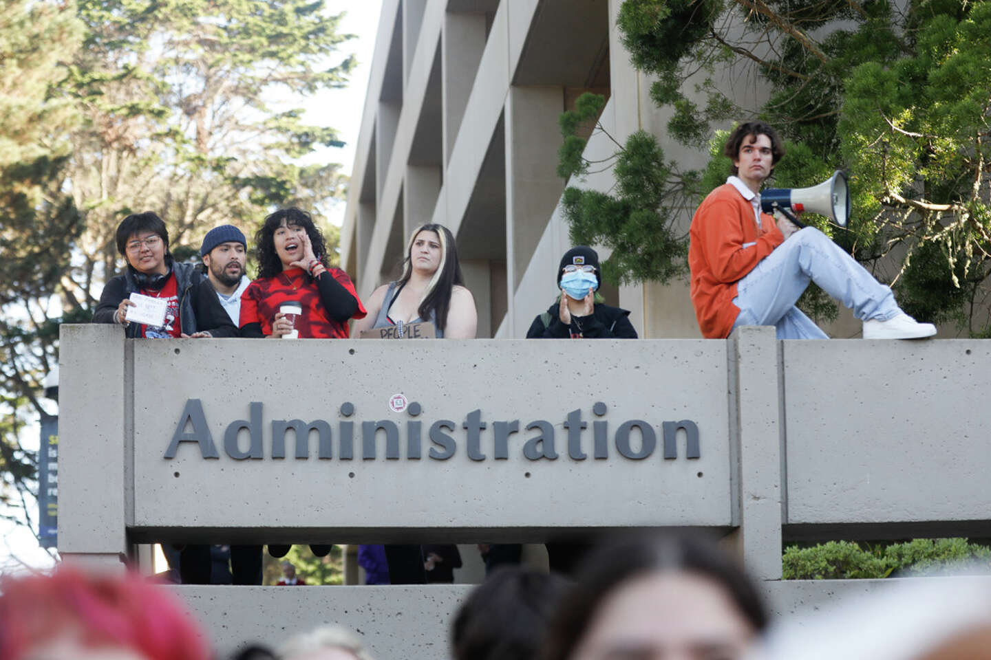 Frustrated SF State students walk out over class cuts, rising tuition