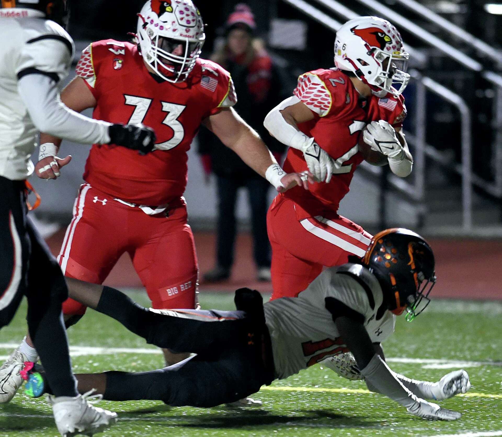 Greenwich High School defeats Stamford in CT football quarterfinals.