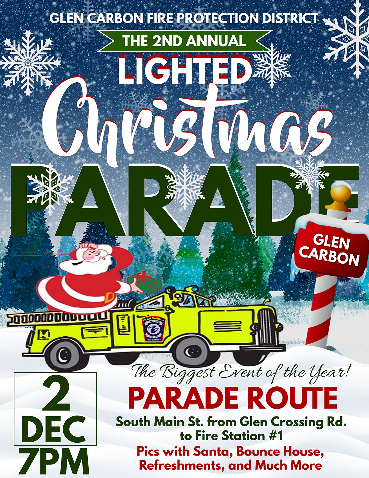 Glen Carbon's second Lighted Christmas Parade kicks off Saturday