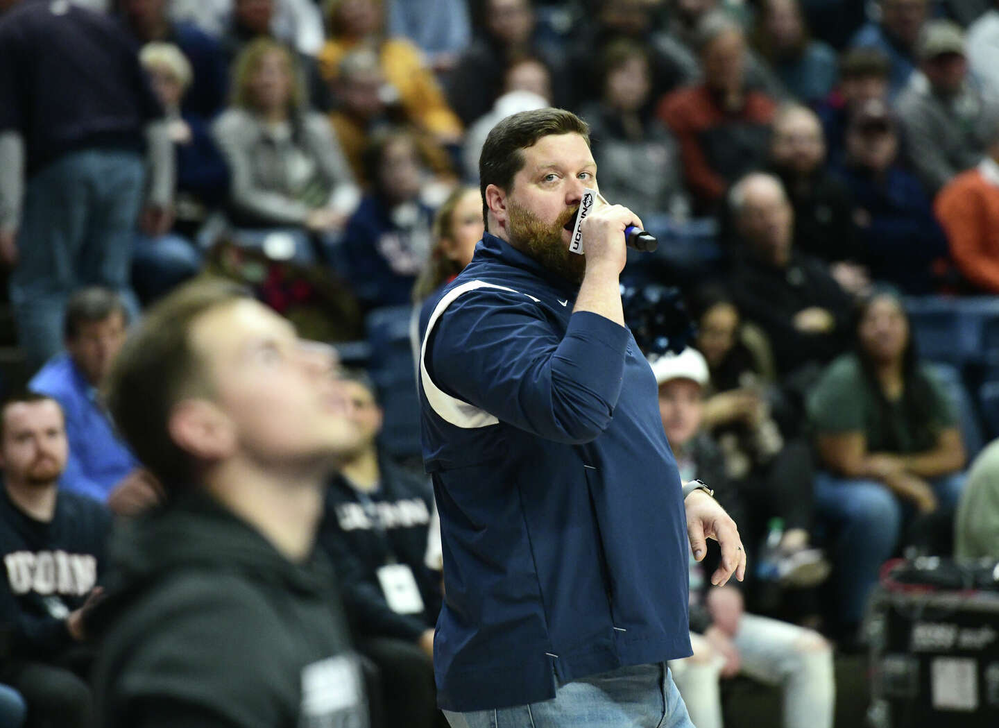 Conor Geary lends personality to UConn basketball games.