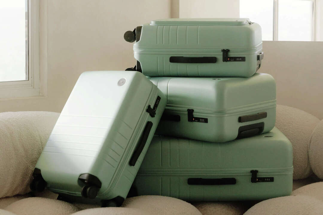 Monos luggage is nearly half-off with discount stacking
