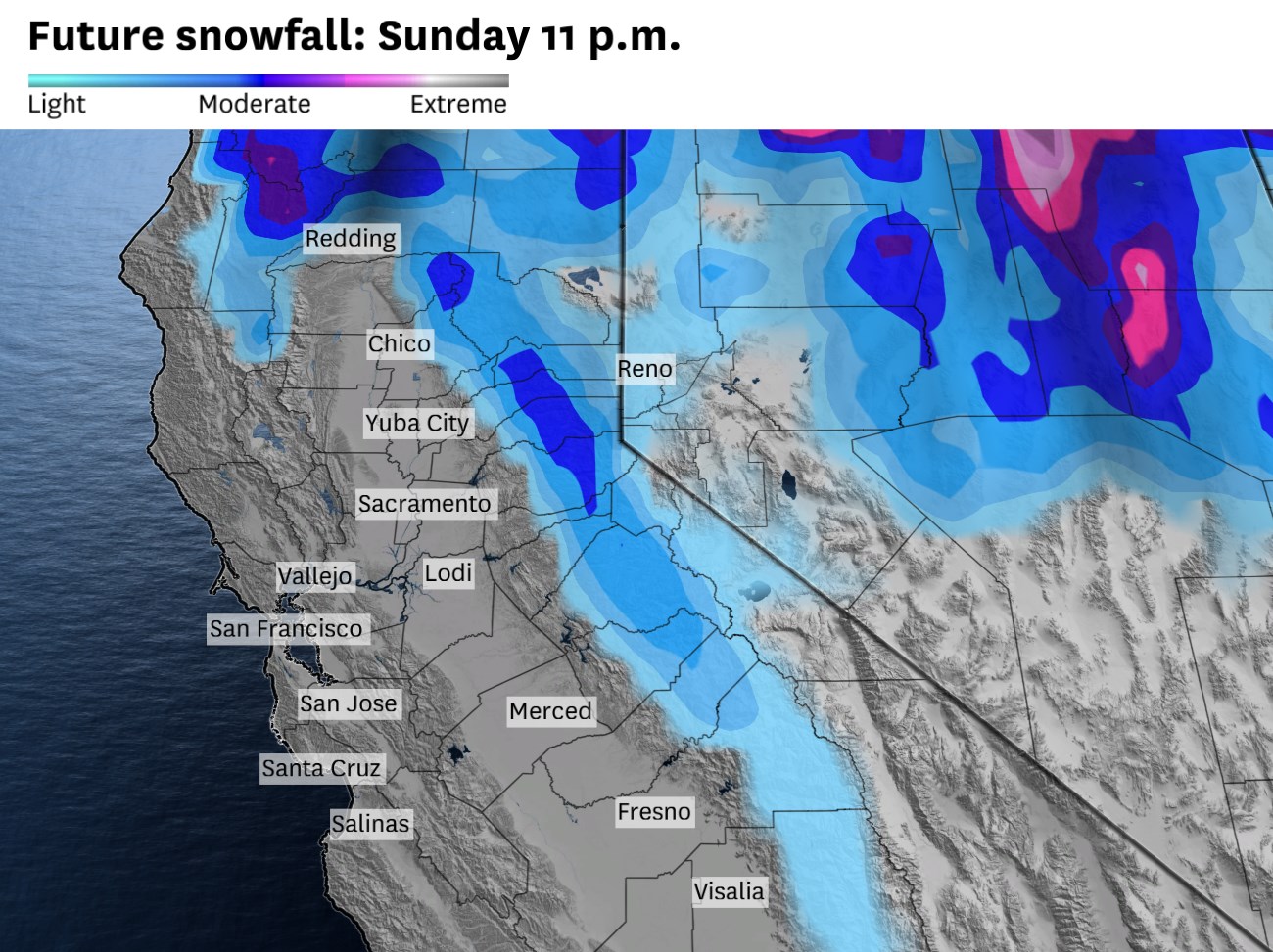 Sierra Nevada snow forecast: When ski resorts may see fresh powder
