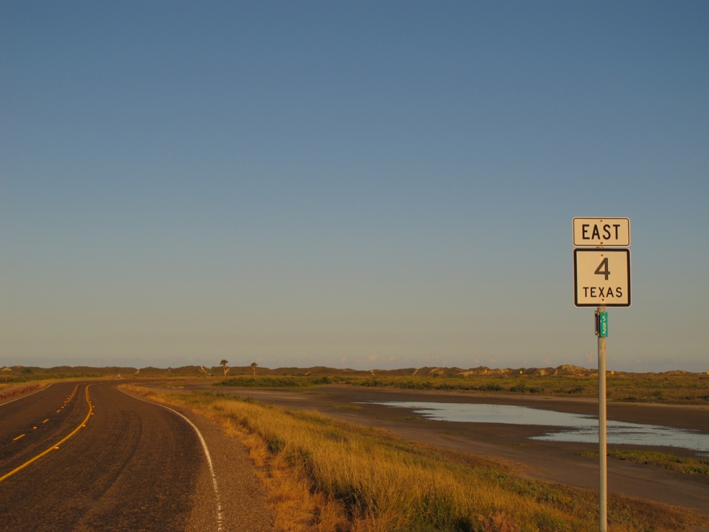 The geographic center of Texas is marked by hay bales and cattle