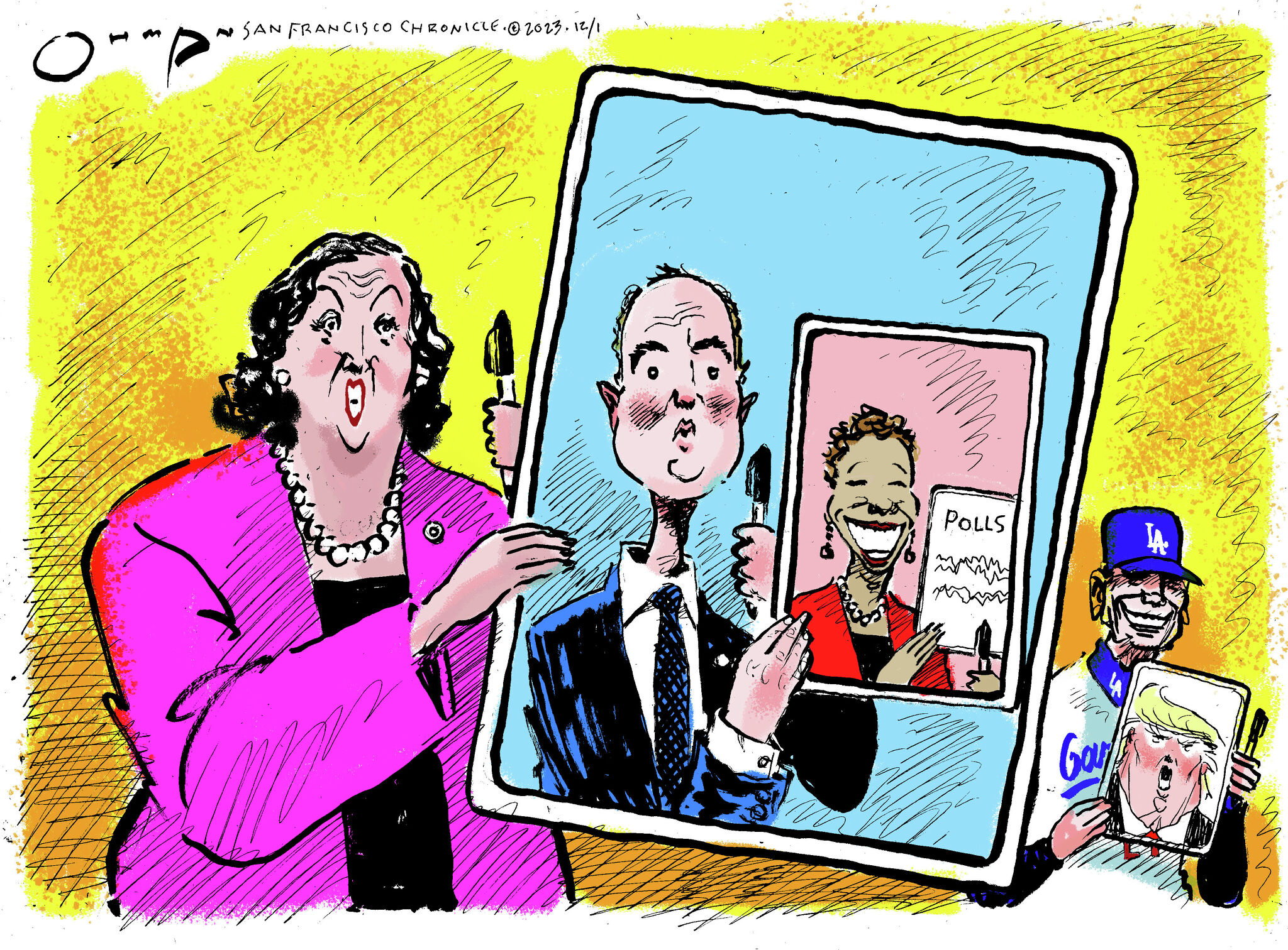 Who’s leading? Schiff? Porter? Lee? Garvey? Who cares?