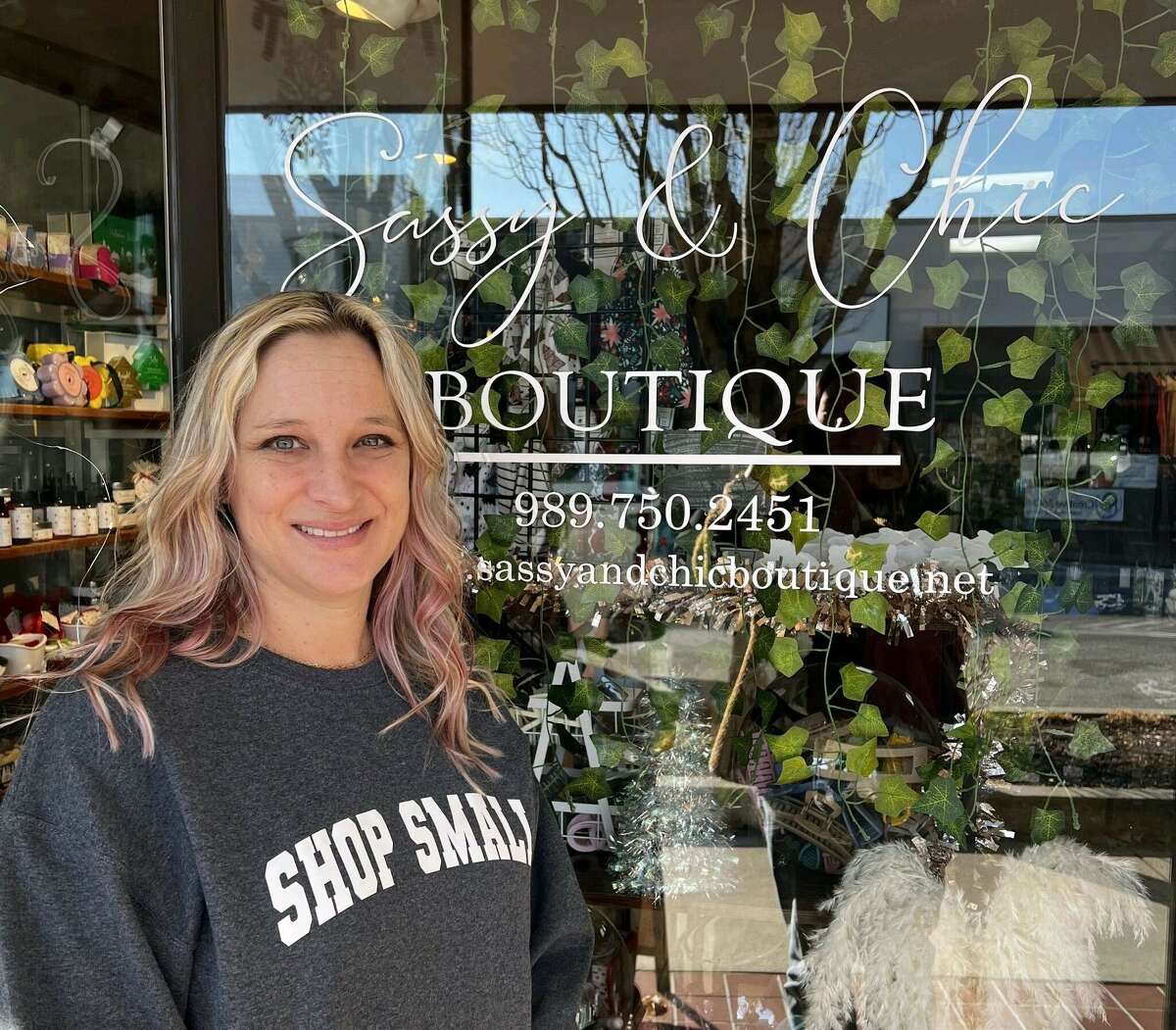 Michelle Van Gilder owns Sassy & Chic Boutique at 135 Ashman Street