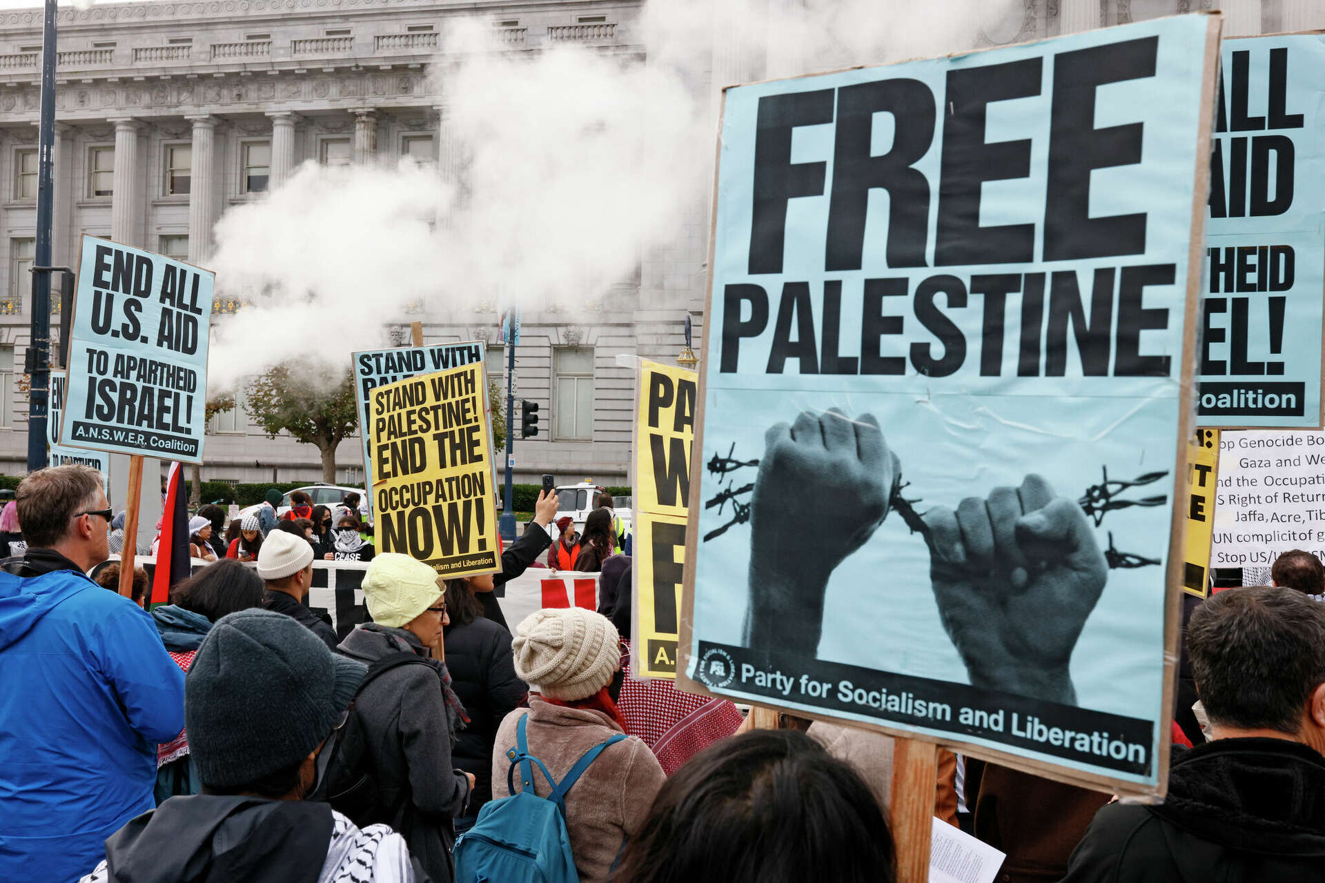 Thousands march through S.F. streets demanding cease-fire in Gaza