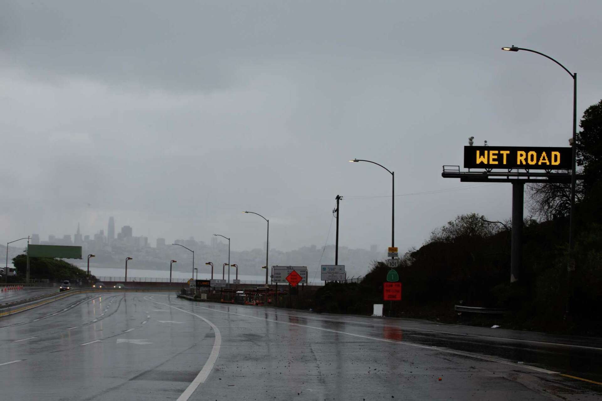 Heavy rain shutters part of Highway 101 in Northern California