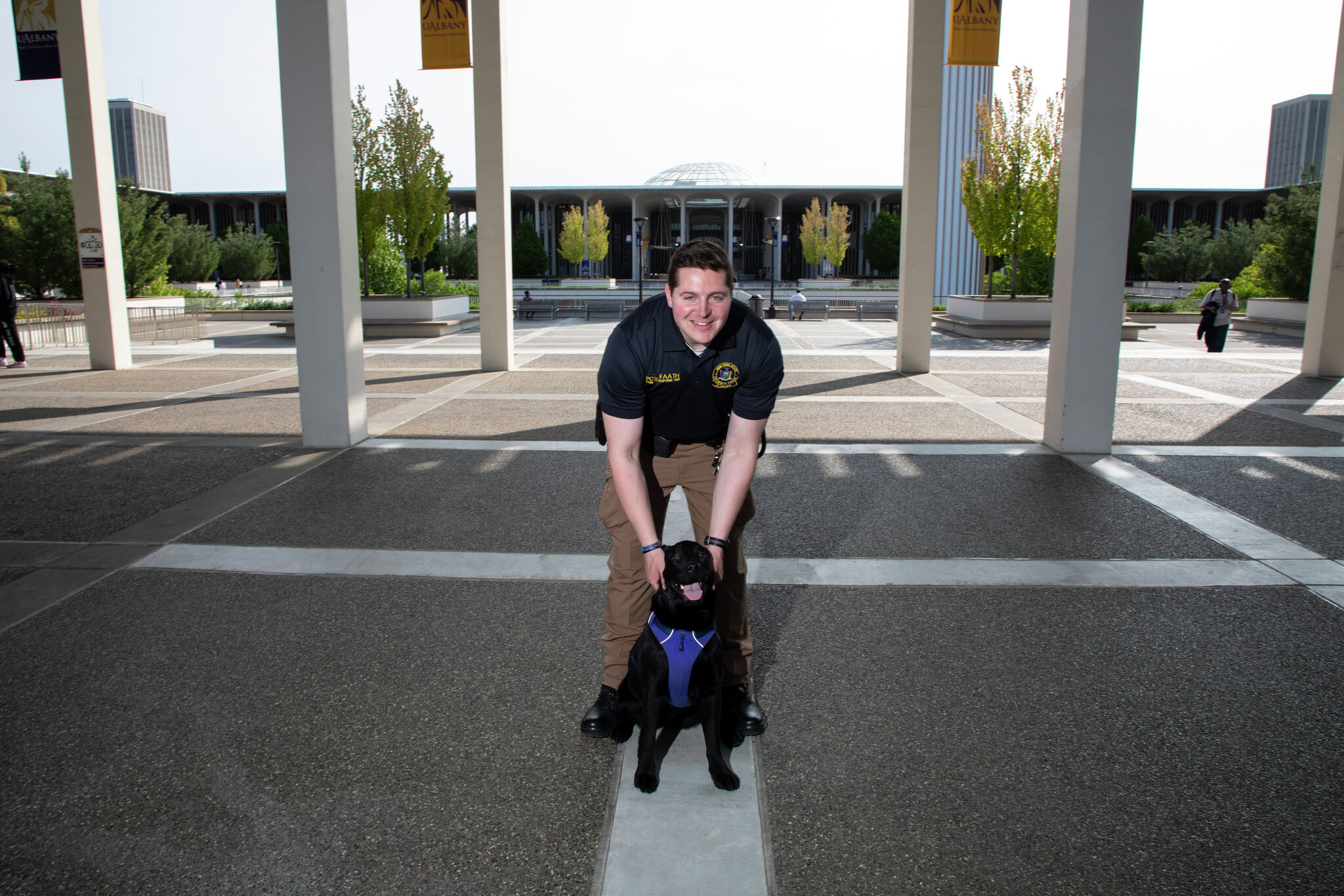 20 things about UAlbany officer Kenneth Faath, UPD therapy dog Roxy