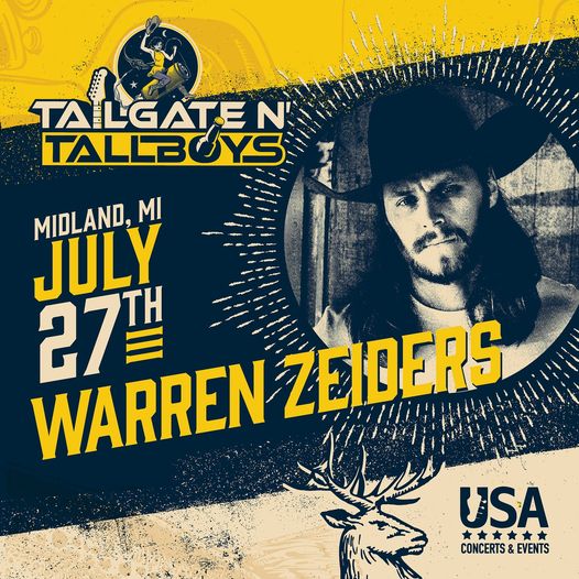 Warren Zeiders to join Jelly Roll at Tailgate N' Tallboys Midland