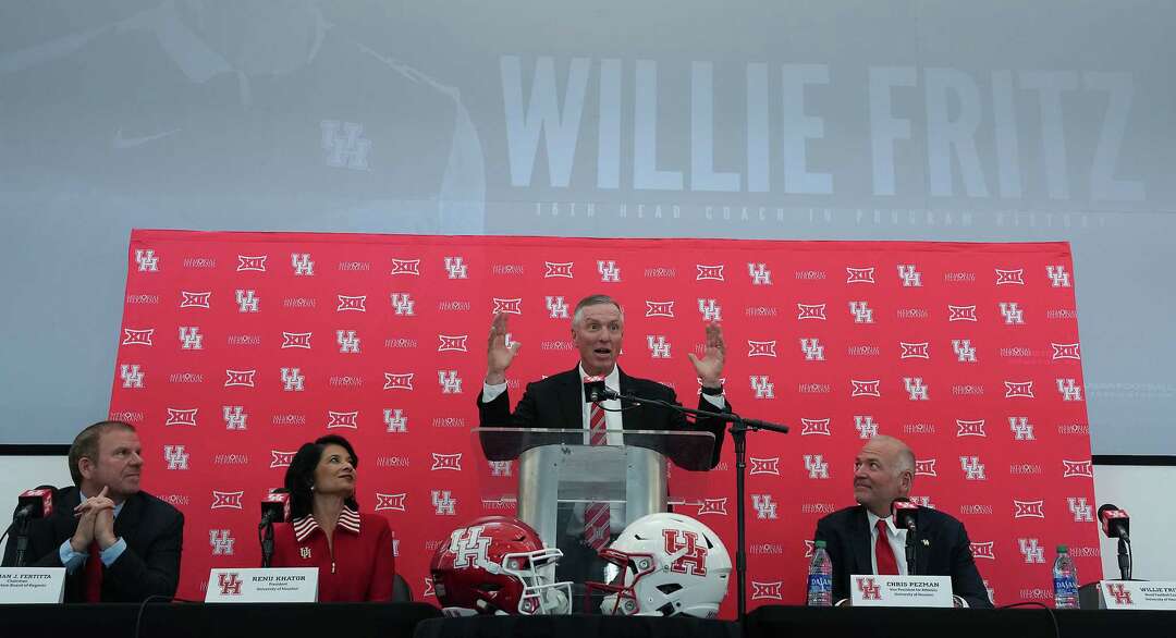 UH football: Cougars introduce new football coach Willie Fritz