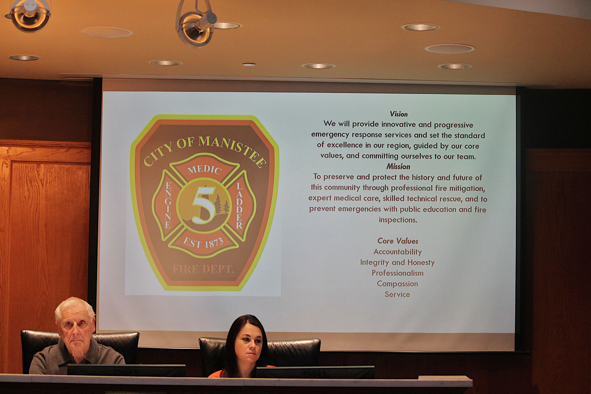 Manistee police, fire departments unveil new logos for uniform patches