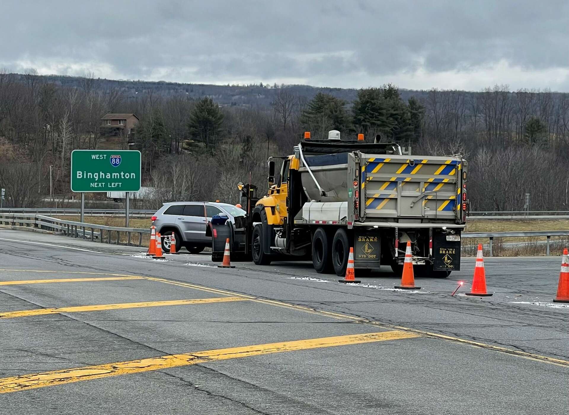 I-88 was shut down in both directions after truck crash