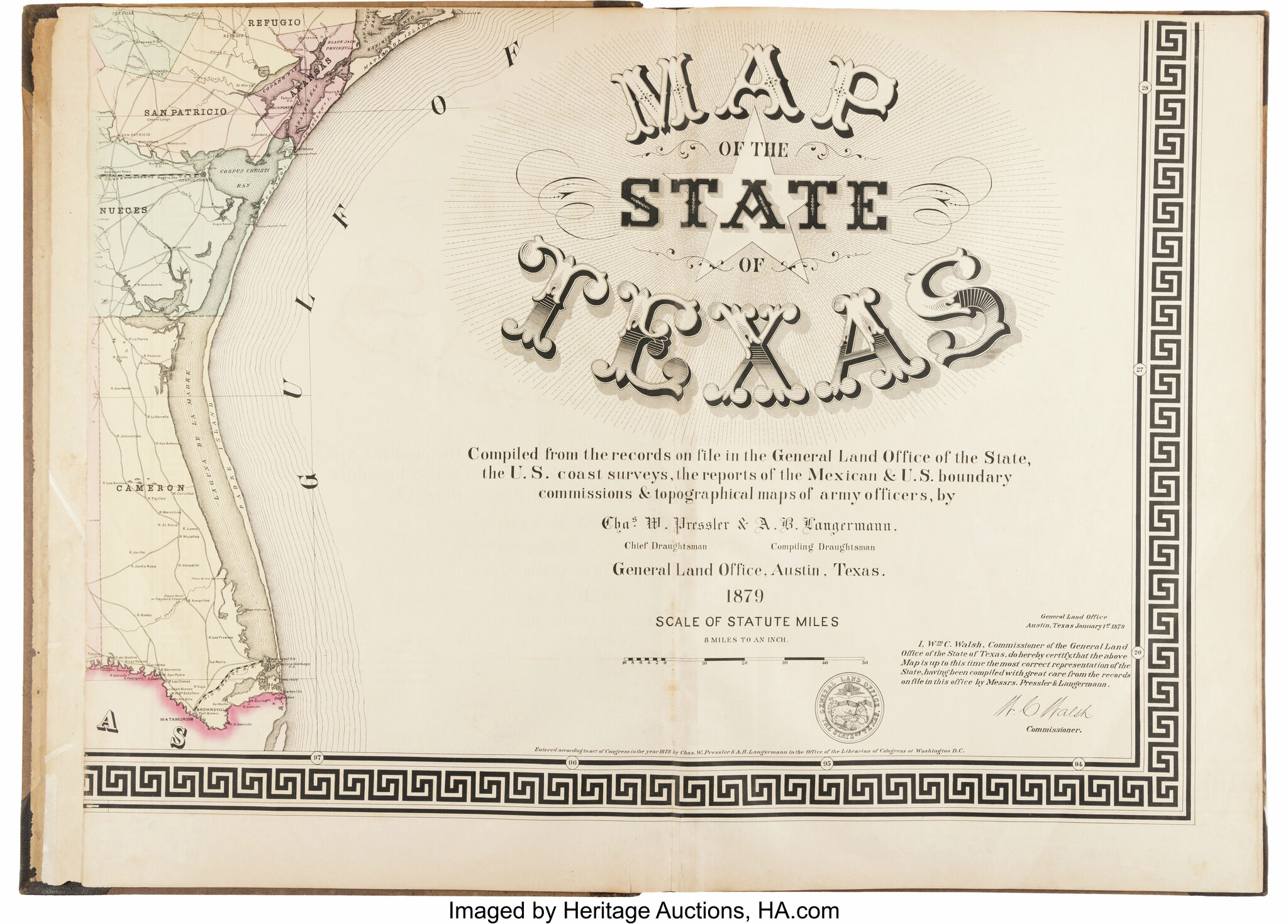 Rare 1879 Texas map sells at Dallas auction for record-breaking $700K